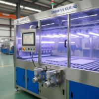 China MDF Board 388kW UV Light Curing Spray Coating Machine with PLC Control and 100KG Vacuum Adsorption for sale