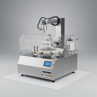 China Customizable Rotary Coating Sample Machine for Precision Interior Coating of Pulp Molded Meal Boxes up to Ø200mm for sale