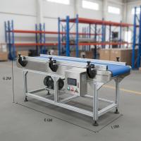 China Stainless Steel Automatic Conveyor Belt Machine 2m x 0.6m x 1.5m 220V PLC Control for sale