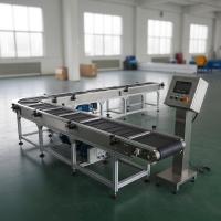 China Stainless Steel Belt Conveyor 50kg/h 220V PLC Automatic Speed Control for sale