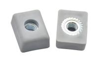 China M6 Hexagon Prism Bolt And  PA Rectangle Nut For Elevator Car Wall for sale