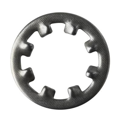 Cina SUS304 Galvanizzazione semplice DIN 6797 Serrated Lock Washers Tipo J denti interni in vendita