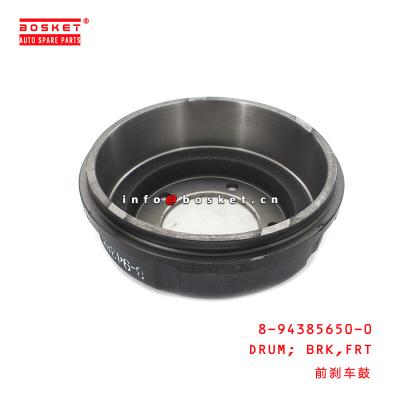 China 8-94385650-0 Front Brake Drum 8943856500 Suitable for ISUZU NPR58 4BE1 for sale