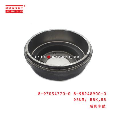 China 8-97034770-0 8-98248900-0 Rear Brake Drum 8970347700 8982489000 Suitable for ISUZU NPR66 4HF1 for sale