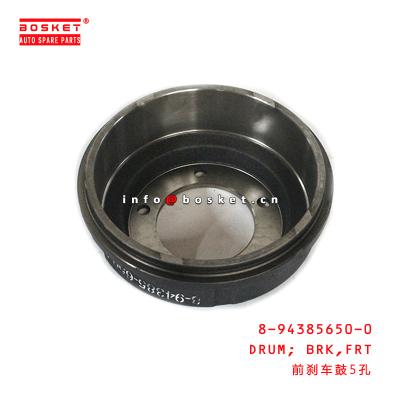 China 8-94385650-0 Front Brake Drum 8943856500 Suitable for ISUZU NPR58 4BE1 for sale