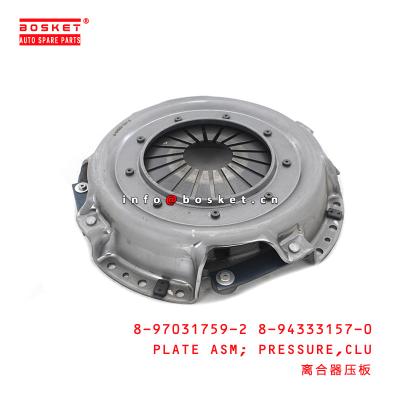China 8-97031759-2 8-94333157-0 Clutch Pressure Plate Assembly 8970317592 8943331570 Suitable for ISUZU NKR58 4BE1 for sale