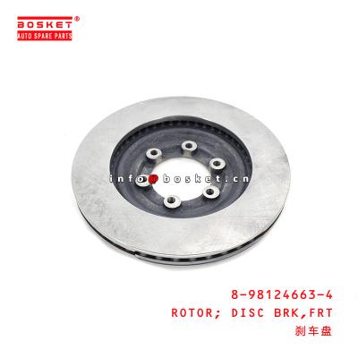 China 8-98124663-4 Truck Chassis Parts Front Disc Brake Rotor 8981246634  For ISUZU DMAX for sale