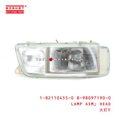 China 1-82110455-0 8-98097190-0 Head Lamp Assembly 1821104550 8980971900 Suitable for ISUZU CXZ51L 6WF1 for sale