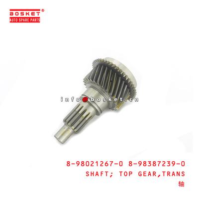 China 8-98021267-0 8-98387239-0 Transmission Top Gear Shaft 8980212670 8983872390 Suitable for ISUZU NKR NPR for sale