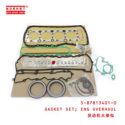 China 5-87813401-0 Engine Overhaul Gasket Set 5878134010 Suitable for ISUZU NPR 4HE1-O for sale