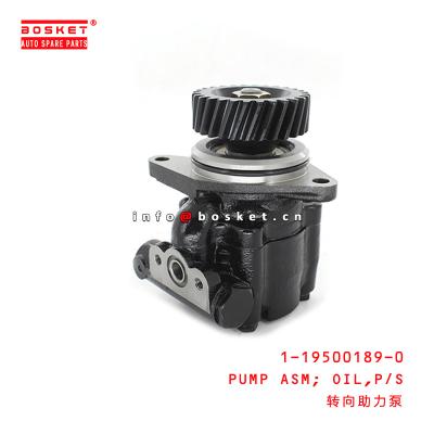 China 1-19500189-0 Power Steering Oil Pump Assembly Suitable for ISUZU SBSCSD 6BD1 1195001890 for sale