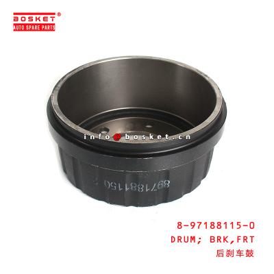 China 8-97188115-0 Truck Chassis Parts Front Brake Drum For ISUZU 700P 8971881150 for sale