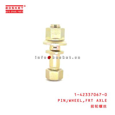 China 1-42337067-0 FRONT AXLE WHEEL PIN Suitable for ISUZU CVCXCY 1423370670 for sale