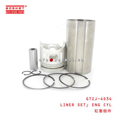 China GTZJ-4D34 Engine Cylinder Liner Set Suitable for ISUZU  4D34 for sale