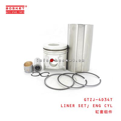 China GTZJ-4D34T Engine Cylinder Liner Set Suitable for ISUZU  4D34T for sale