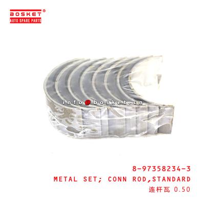 China 8-97358234-3 Isuzu Engine Parts Standard Connecting Rod Metal Set For 4JJ1 4JB1 4JH1 8973582343 for sale