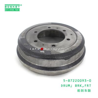 China 5-87220093-0 Truck Chassis Parts Front Brake Drum 5872200930 For ISUZU QKR-LHD for sale