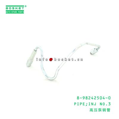 China 8-98242504-0 NPR Isuzu Engine Parts  Injection No.3 Pipe 8982425040 for sale