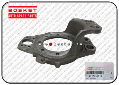 China Orginal ISUZU CYZ EXZ 1-47137449-0 1471374490 Rear Wheel Brake Anchor Pin Bracket for sale