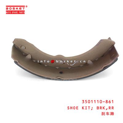 China 3501110-861 Rear Brake Shoe Kit For ISUZU NKR77 P600 3501110-861 for sale