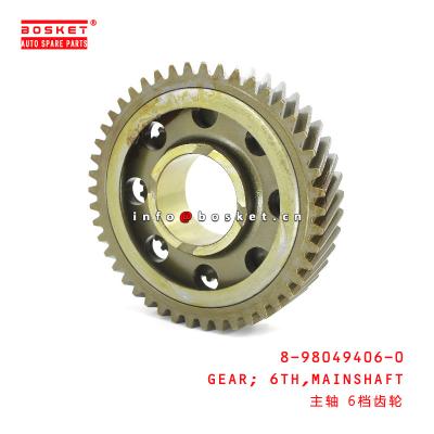 China 8-98049406-0 Mainshaft Sixth Gear For ISUZU MZW6P 6HK1-T 8980494060 for sale
