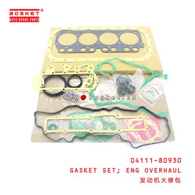 China 04111-80930 Engine Overhaul Gasket Set Suitable for ISUZU HINO300 N04C for sale