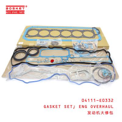 China 04111-E0332 Engine Overhaul Gasket Set Suitable for ISUZU HINO500 J08E for sale