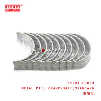 China 11701-E0070 Standard Crankshaft Metal Kit Suitable for ISUZU HINO300 N04C for sale