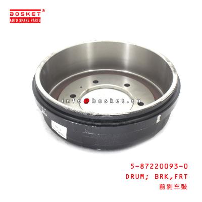 China 5-87220093-0 Front Brake Drum suitable for ISUZU QKR-LHD  5872200930 for sale