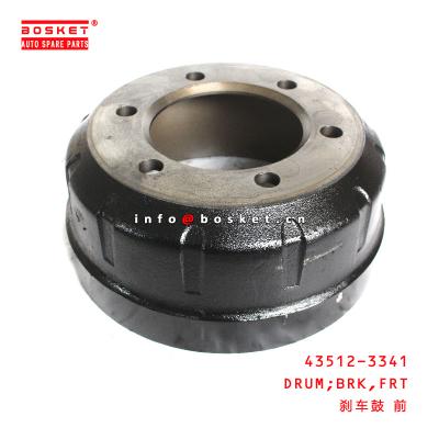 China 43512-3341 Front Brake Drum suitable for ISUZU HINO 500 for sale