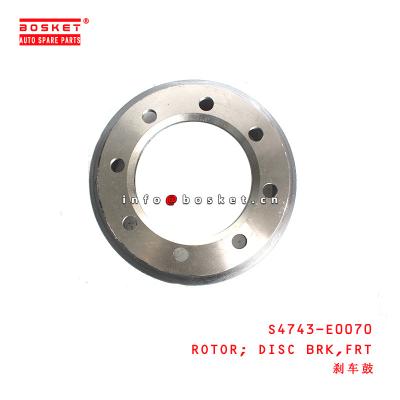 China S4743-E0070 Front Disc Brake Rotor suitable for ISUZU HINO for sale