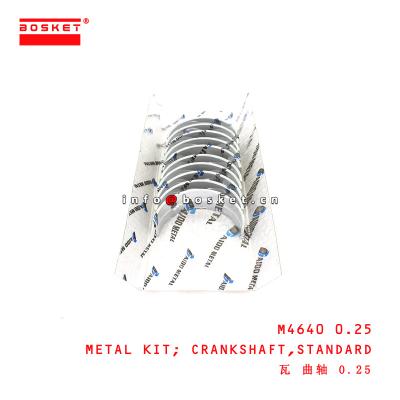 China M4640 0.25 Standard Crankshaft Metal Kit suitable for ISUZU  4BD1 4BD1-T UM4BD1 4BD2 4BG1 UM4BG1 for sale