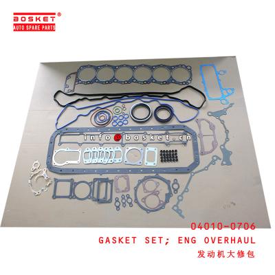 China 04010-0706 Engine Overhaul Gasket Set for ISUZU HINO J08C for sale