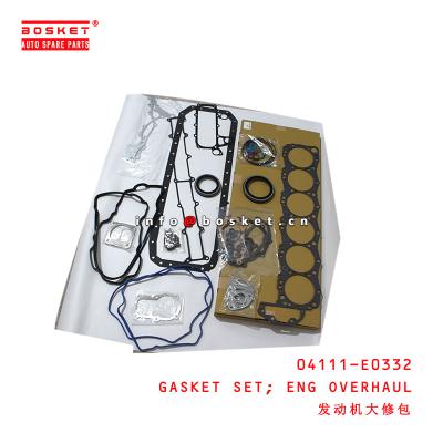 China 04111-E0332 Engine Overhaul Gasket Set for ISUZU HINO500 J08E for sale
