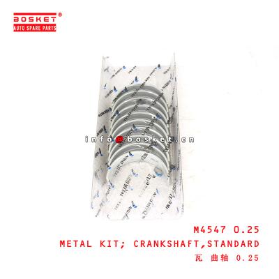 China M4547 0.25 Standard Crankshaft Metal Kit suitable for ISUZU NPR66 4HF1 4HF1-T 4HG1 4HJ1 4HK1 4HK1-T for sale