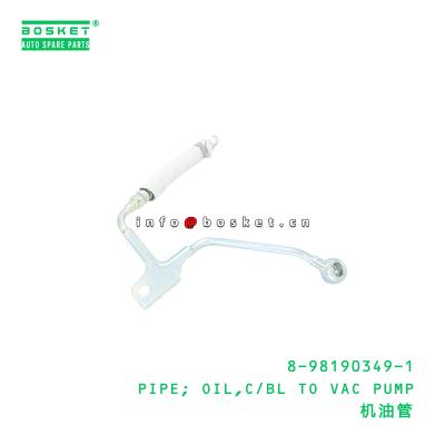 China 8-98190349-1 Cylinder Block To Vacuum Pump Oil Pipe suitable for ISUZU   8981903491 for sale
