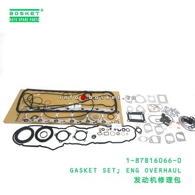 China 1-87816066-0 Engine Overhaul Gasket Set suitable for ISUZU FRR 6HK1-T 1878160660 for sale