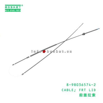 China 8-98036574-2 CABLE; FRT LID suitable for ISUZU VC46 6UZ1 8980365742 for sale