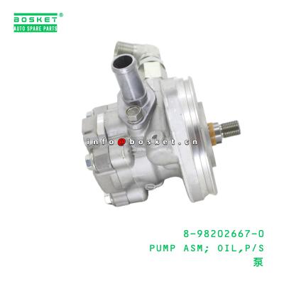 China 8-98202667-0 PUMP ASM; OIL,P/S suitable for ISUZU 8982026670 for sale