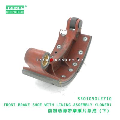 China 3501050LE710 FRONT BRAKE SHOE WITH LINING ASSEMBLY (LOWER) suitable for JAC N90 3501050LE710 for sale