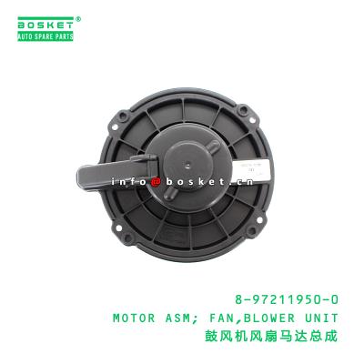 China 8-97211950-0 Fan Motor Assembly Blower Unit Suitable for ISUZU NKR 4HF1 with 1PCS Pack Quantity for sale