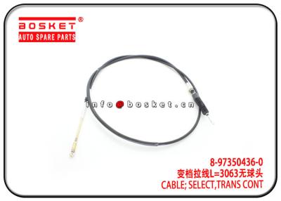 China ISUZU 4HG1 NPR MYY6P MYY5T 8-97350436-0 8973504360 Transmission Control Select Cable for sale