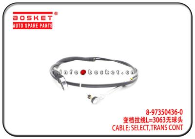 China ISUZU 4HG1 NPR MYY6P MYY5T 8-97350436-0 8973504360 Transmission Control Select Cable for sale