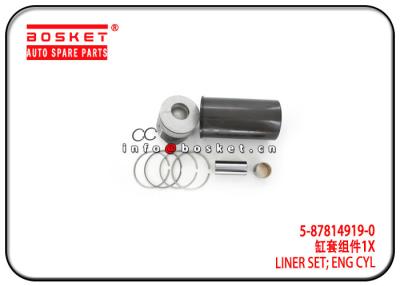 China 5-87814919-0 5-87813744-1 5878149190 5878137441 Engine Cylinder Liner Set For ISUZU 4HE1 NQR70 for sale