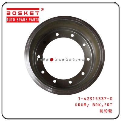 China 1-42315337-0 1423153370 Truck Chassis Parts  ISUZU 10PE1 CXZ81K Front Brake Drum for sale