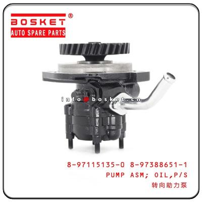 China Power Steering Oil Pump Assembly For ISUZU 4HF1 NPR 8-97115135-0 8-97388651-1 8971151350 8973886511 for sale