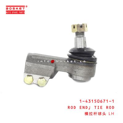 China 1-43150671-1 1431506711 Truck Chassis Parts FSR Tie Rod End LH for sale