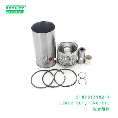 China 5-87813182-4 Engine Cylinder Liner Set 5878131824 for ISUZU NHR55 4JB1 for sale