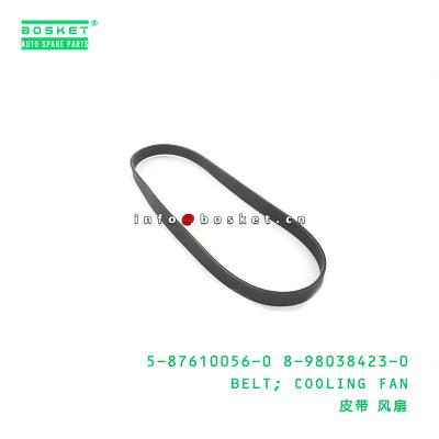 China 5-87610056-0 8-98038423-0 Cooling Fan Belt 5876100560 8980384230 for ISUZU FRR NPR 4J4H for sale