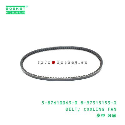 China 5-87610063-0 8-97315153-0 Cooling Fan Belt 5876100630 8973151530 Suitable for ISUZU NKR TFR for sale